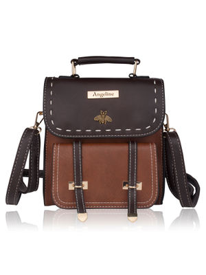 Buy Angeline Brown Royal Backpack Online