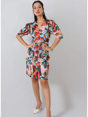 Buy FUGA Pop Sheath Dress Multi-Color (Set of 2) Online