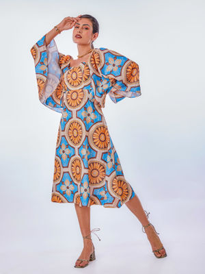 Buy FUGA Sunflower Dress Blue Online