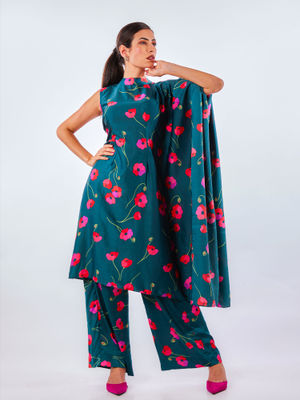 Buy FUGA Zarah Green Co-Ord (Set of 2) Online