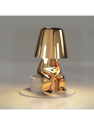 Buy The Artment GlowMen Thinker Lamps For Living Room, Home Décor Gold ...