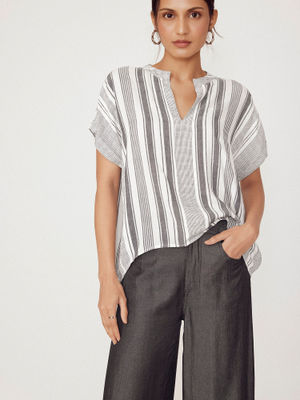 Buy The Label Life Striped Extended Sleeve Top Online