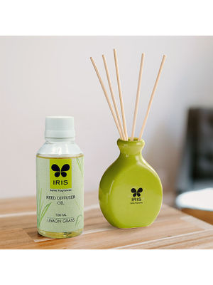 Buy Iris Lemongrass Reed Diffuser Refill Set Online