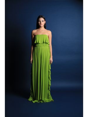 Buy Swatee Singh Off Shoulder Gown With Frill Detail online