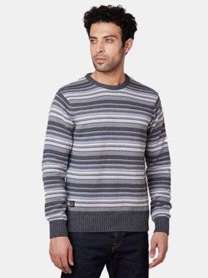 Buy Royal Enfield Preppy Grey Sweater Online