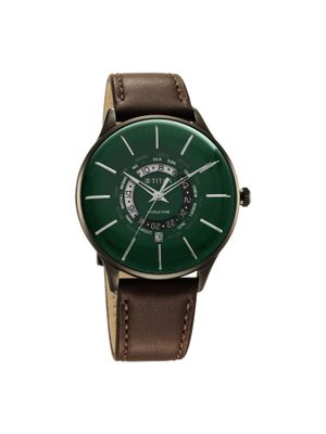 Buy Titan World Time 90145QL01 Green Dial Multifunction Watch for Men ...