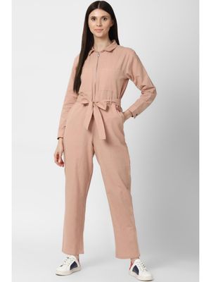 Buy Forever 21 Solid Peach Jumpsuits online