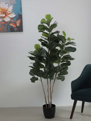 Buy ARICK DECOR Artificial Fiddle Leaf Fig Plants For with Pot For ...