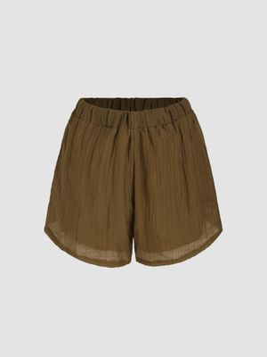 Buy Cider Solid Elastic Mini Shorts Online