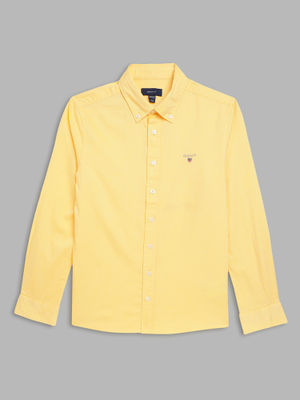 Buy Gant Kids Yellow Solid Shirt Online
