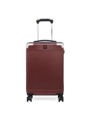 Buy Swiss Brand GENEVE Maroon Color ABS Material Hard 20" Cabin Trolley ...