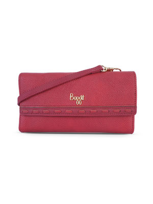 Buy Baggit Mayor Red Large Wallet Online