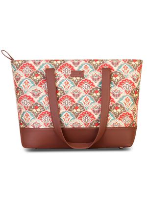 Buy Zouk Women's Handcrafted Mughal Art Multi-Color Shoulder Tote Bag ...