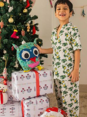 Buy House of Ekam Avocado Night Suit (Set of 2) Online