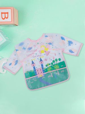 Buy Baby Moo Prettiest Fairy Long Sleeves Waterproof Wear Me Bib - Pink ...