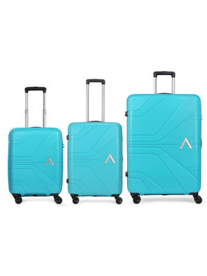 Buy Aristocrat Cruiser Ocean Blue Trolley Bags for Travel (Set Of 3) Online