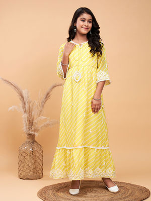 Stylo Bug Maxi Dresses : Buy Stylo Bug Girls Cotton Full Length Dress ...