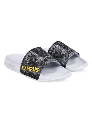 Buy Campus Sl-423A Black Men Sliders (UK 10) Online