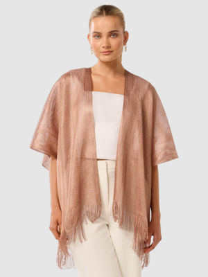 Buy Forever New Women's Rose Gold Textured Cardigan Online