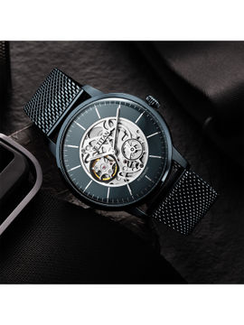 Buy TITAN Mens Automatics 9110 Upgrades Blue Dial Stainless Steel ...