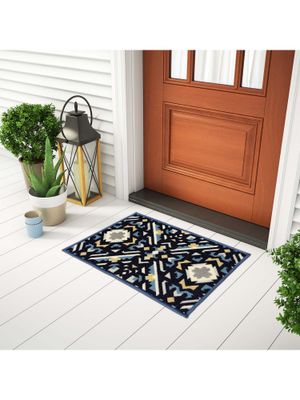 Buy Spaces Nylon Foot Mats Small Anti Skid Stain Resistant Dust ...