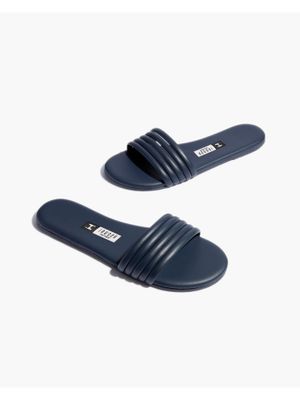 Buy IRUSSH Memory Foam Sana Navy Blue Sliders Online