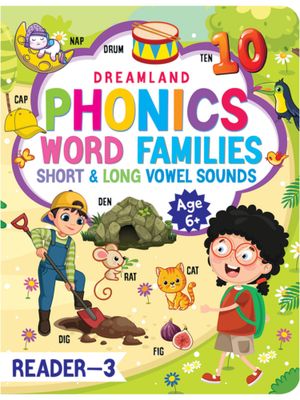 Buy Dreamland Phonics Reader -3 Word Families Short and Long Vowel ...