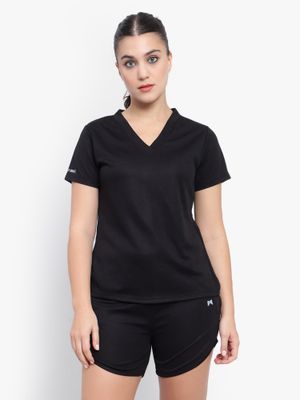 Buy Muscle Torque Back Slit T-shirt - Black Online