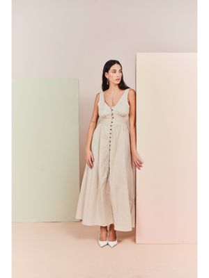 Buy Sage By Mala Cristina Beige Dress Online