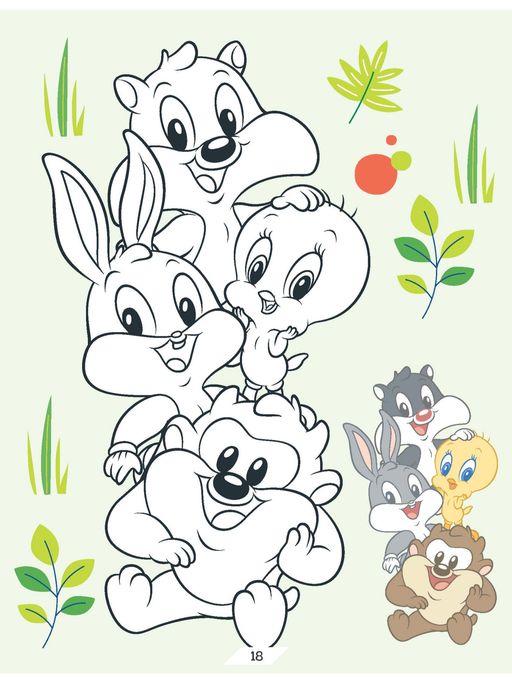 coloring book looney tunes