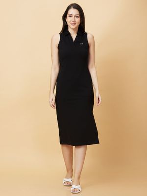 Buy Being Human Womens-Midi Dress Black Online