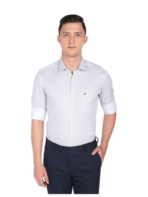 Arrow Formal Shirts : Buy Arrow Men White Printed Manhattan Slim Fit ...