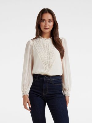 Forever New Shirts & Blouses : Buy Forever New Dion Lace Insert Blouse ...