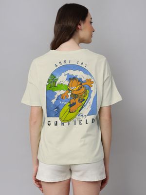 Buy Free Authority Official Garfield Printed Relaxed Fit T-Shirt (S) Online