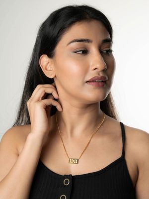 Buy White Lies 11:11 Necklace - 18k Gold Plated Online