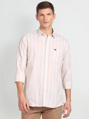 Buy Arrow Sports Vertical Stripe Fil-A-fil Shirt online