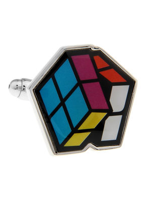Buy The Tie Hub Rubik Cube 2Lines Cufflinks Online