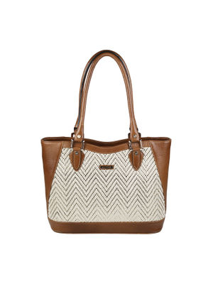 Buy Metro Brown Solid Synthetic Handbag Online