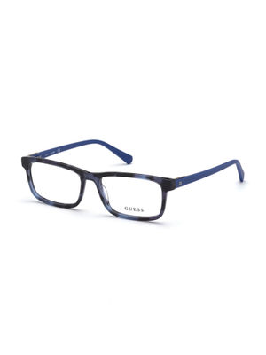 Buy Guess Shiny Blue Demi Lens Rectangular Sunglass Full Rim Shiny Blue ...