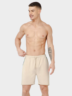 Buy Bummer Men Cream Premium Lounge Shorts (L) Online