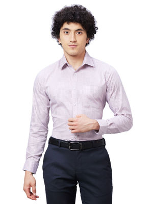 Buy Raymond Slim Fit Checked Brown Shirt Online