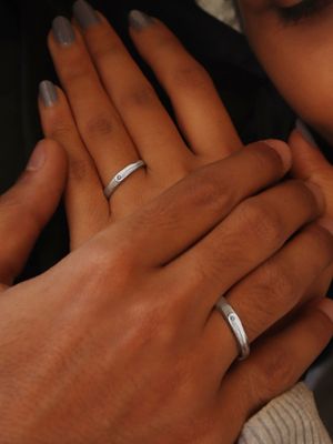 GIVA Rings : Buy GIVA 925 Sterling Silver Eternity Couple Band ...