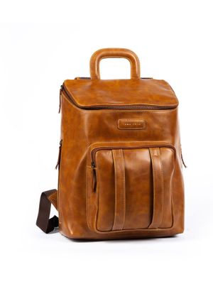 Buy TANN TRIM Metro Movers Brown Backpack Online