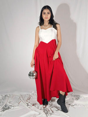 Buy FREO Multi-Color Cherry Bomb Gown (S) Online
