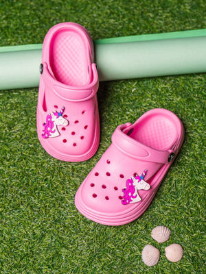 Buy toothless Kids Girls Pink Clogs (UK 11) Online