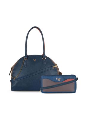 Buy Baggit Blue Solid Handbag Online