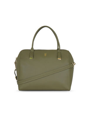 Buy Baggit Thar Green Medium Duffel Handbag Online
