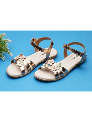 Buy BOYZ N GALZ Rose Gold Florina Sandals for Girls Online