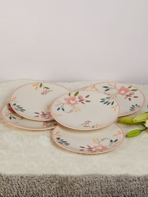 Buy The Wishing Chair Floral Lace Handpainted Dinner Plates (Set of 6 ...