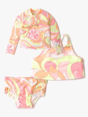 Buy GAP Girls' High Neck Full Sleeve Swimwear (2 Years) Online